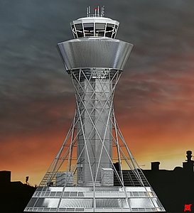 3d airport control tower