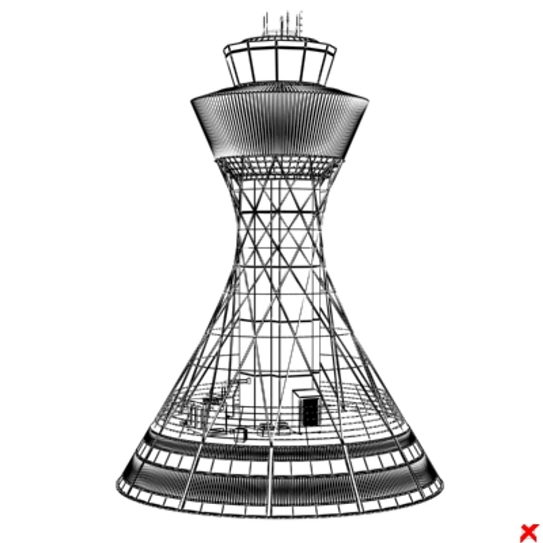 Control Tower 3d Max