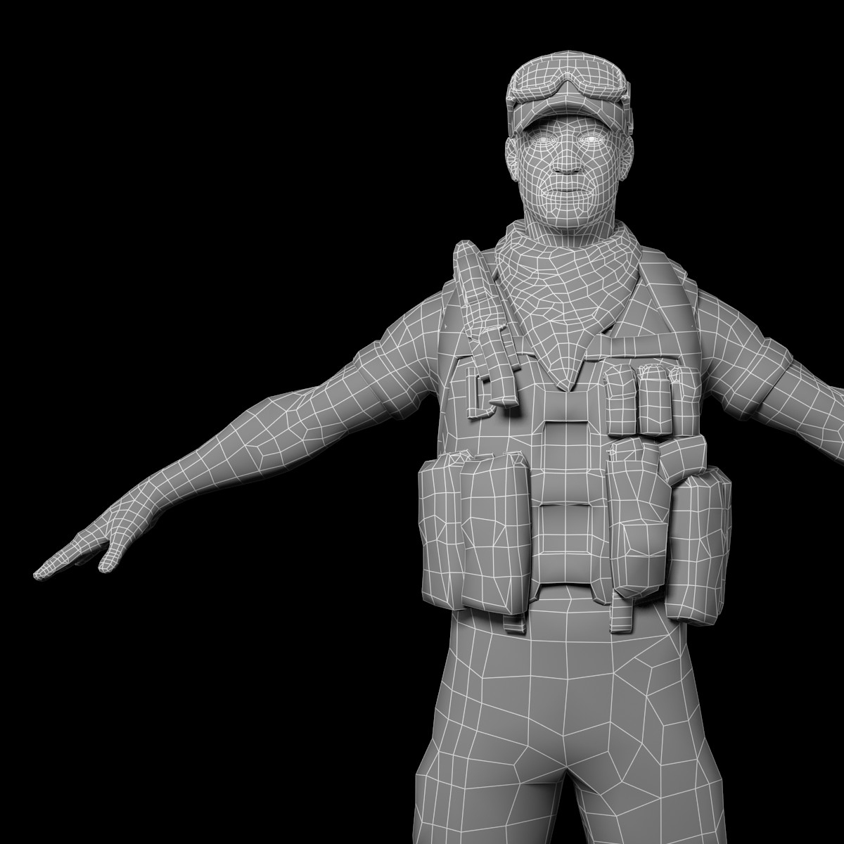 3d soldier mercenary