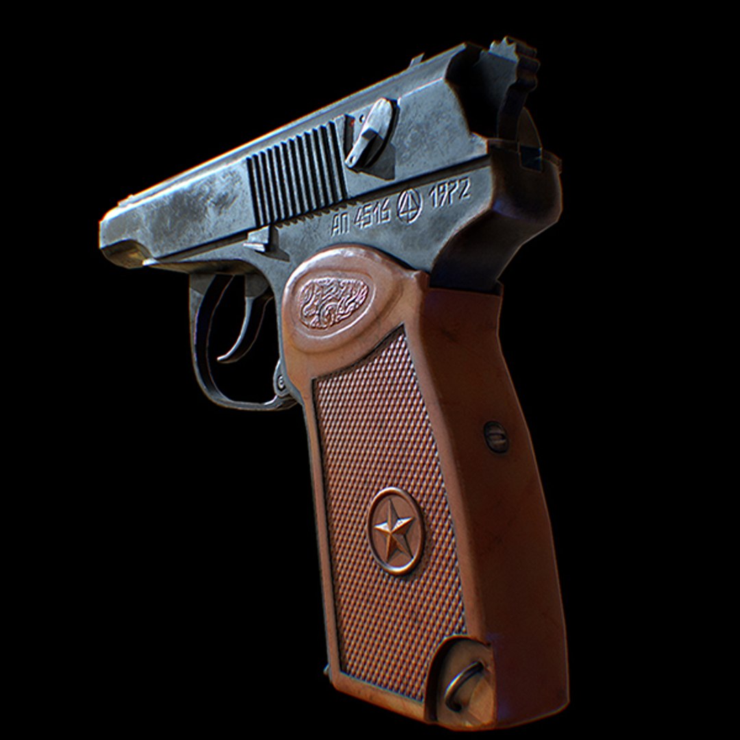 Pistol Makarov Weapons 3d Model