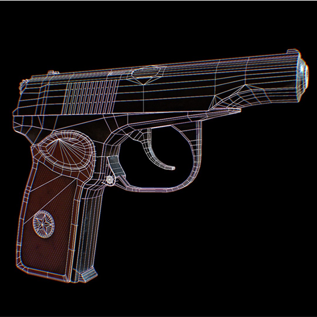 Pistol Makarov Weapons 3d Model