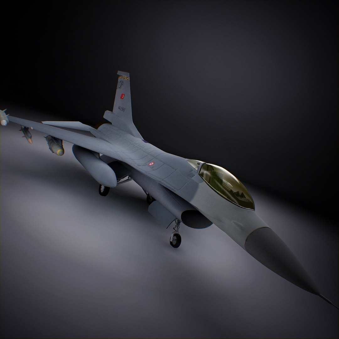 3d Martin F 16 Fighting Falcon Model