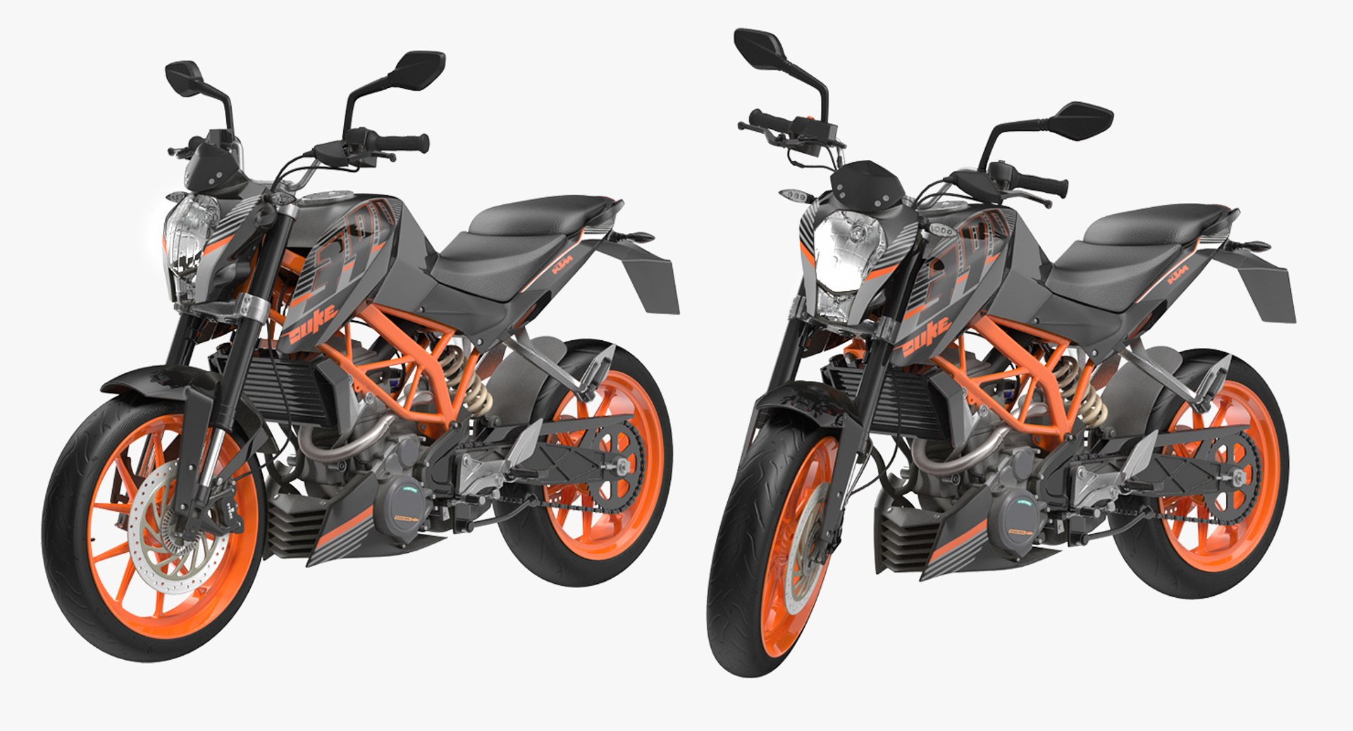 3d Max Motorcycle Ktm Duke 390