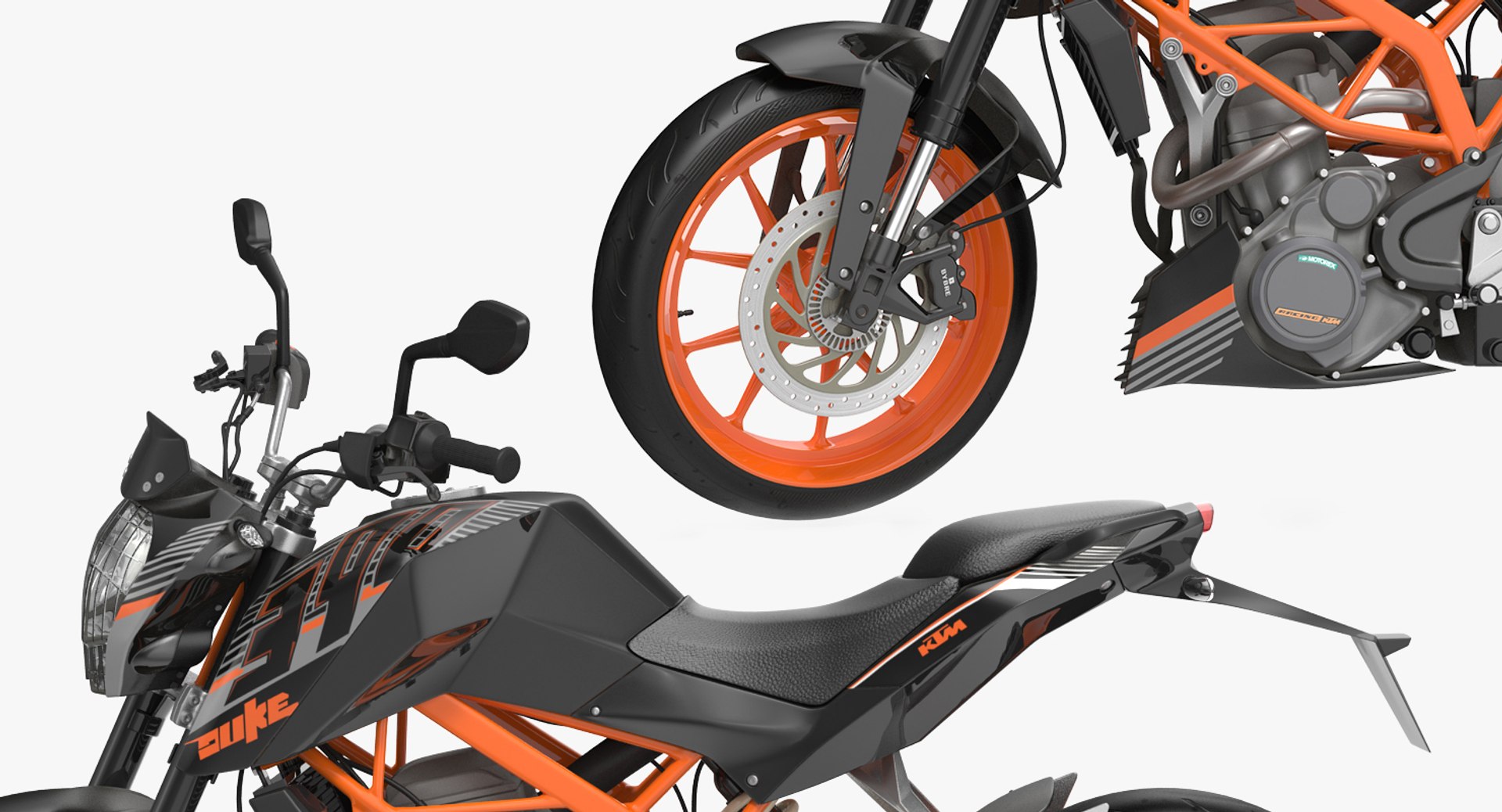 3d Max Motorcycle Ktm Duke 390