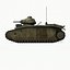 3d Char B1 Heavy Tank Model