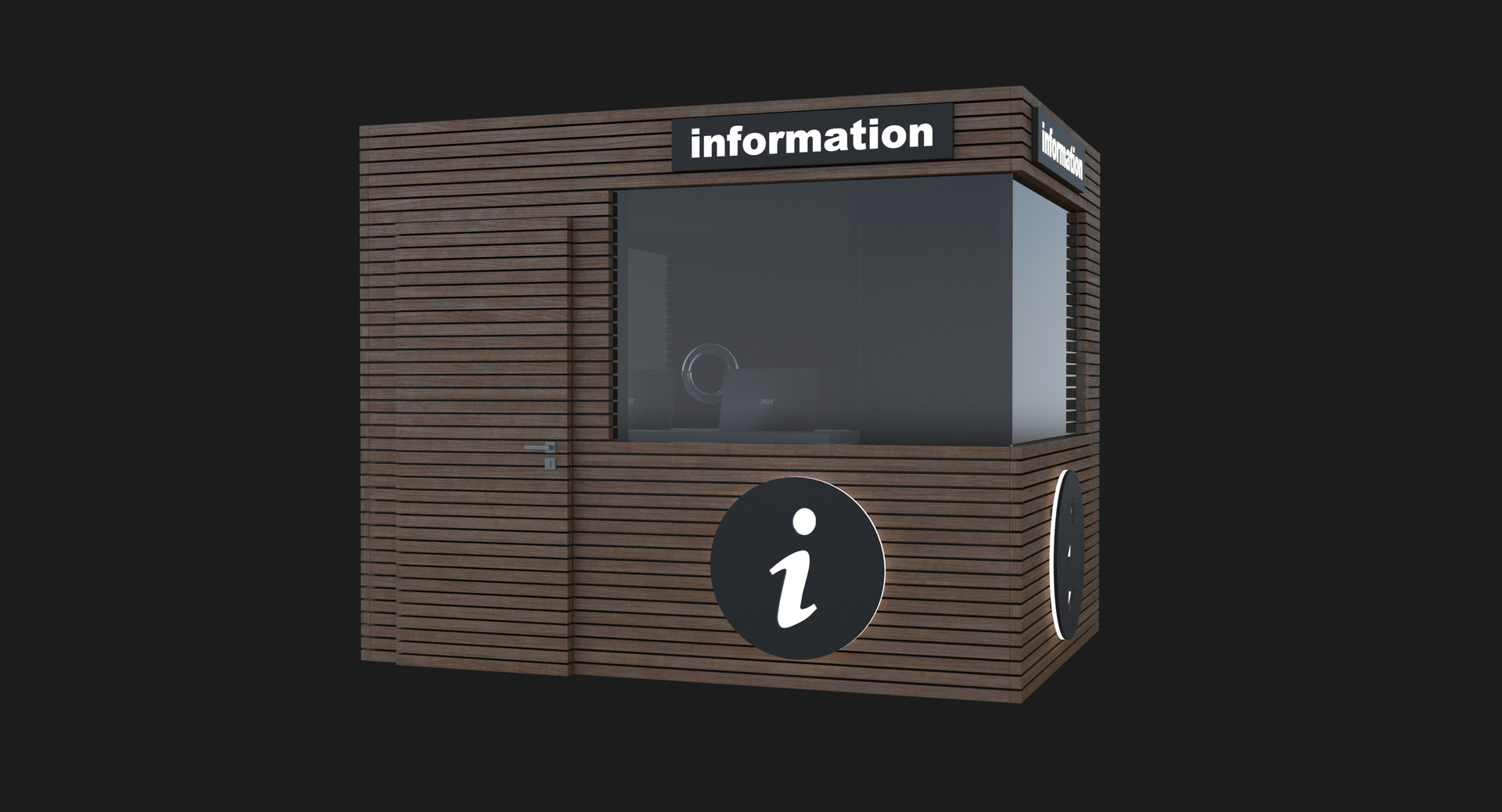Tourist nformation kiosk 3D model - TurboSquid 1398102