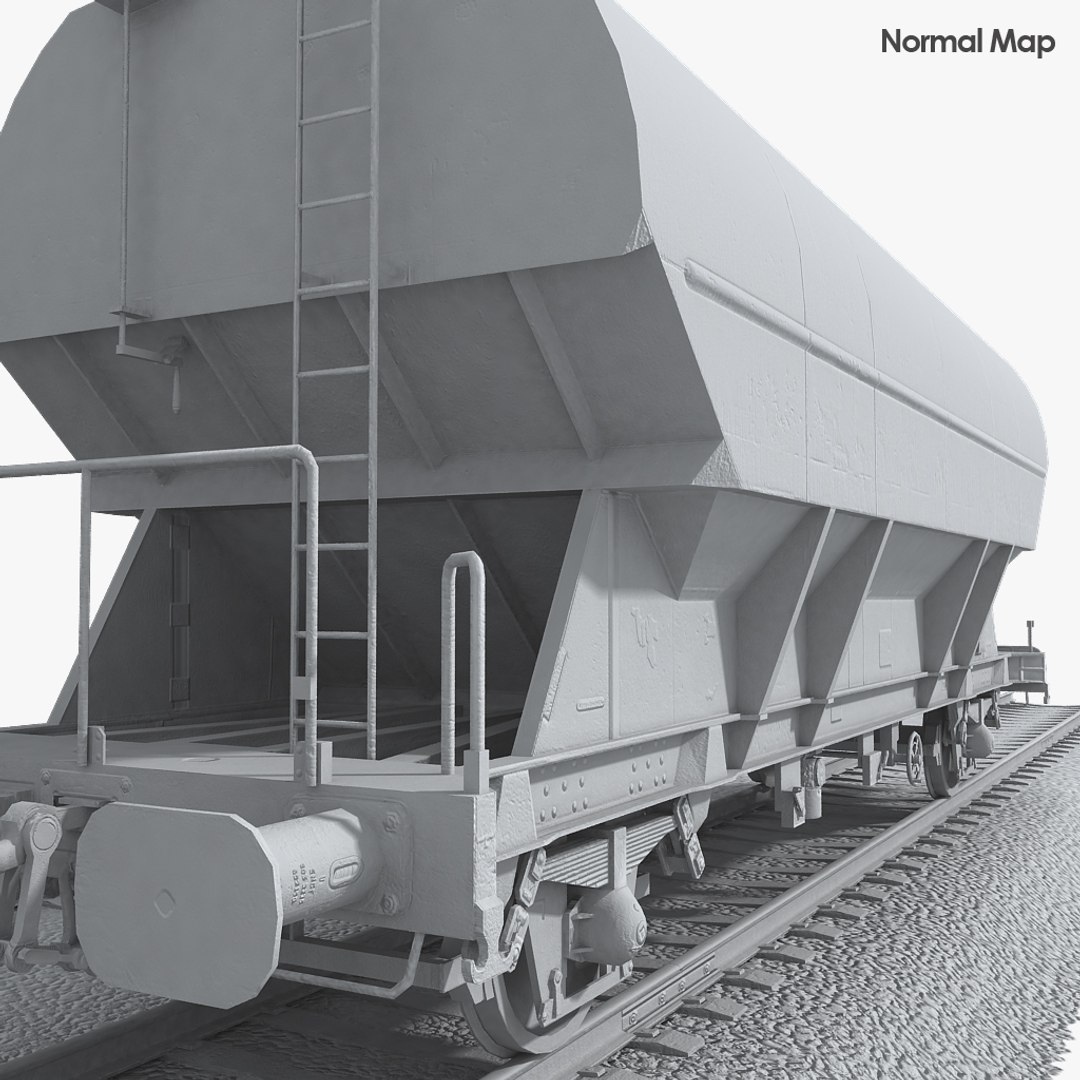 Hopper Wagon 1 3d Model