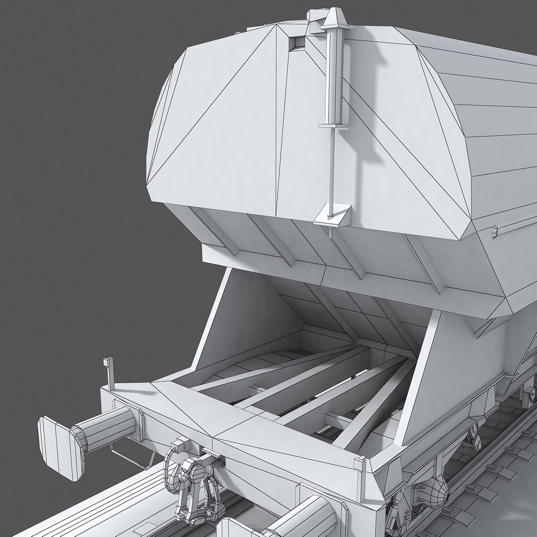 Hopper Wagon 1 3d Model