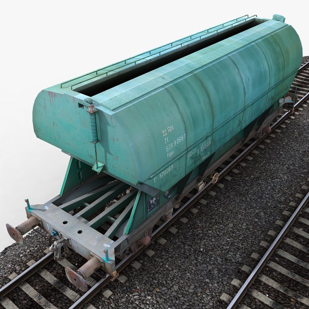 Hopper Wagon 1 3d Model