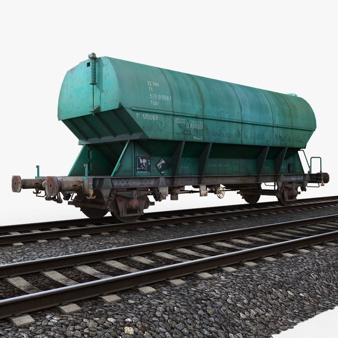 Hopper Wagon 1 3d Model