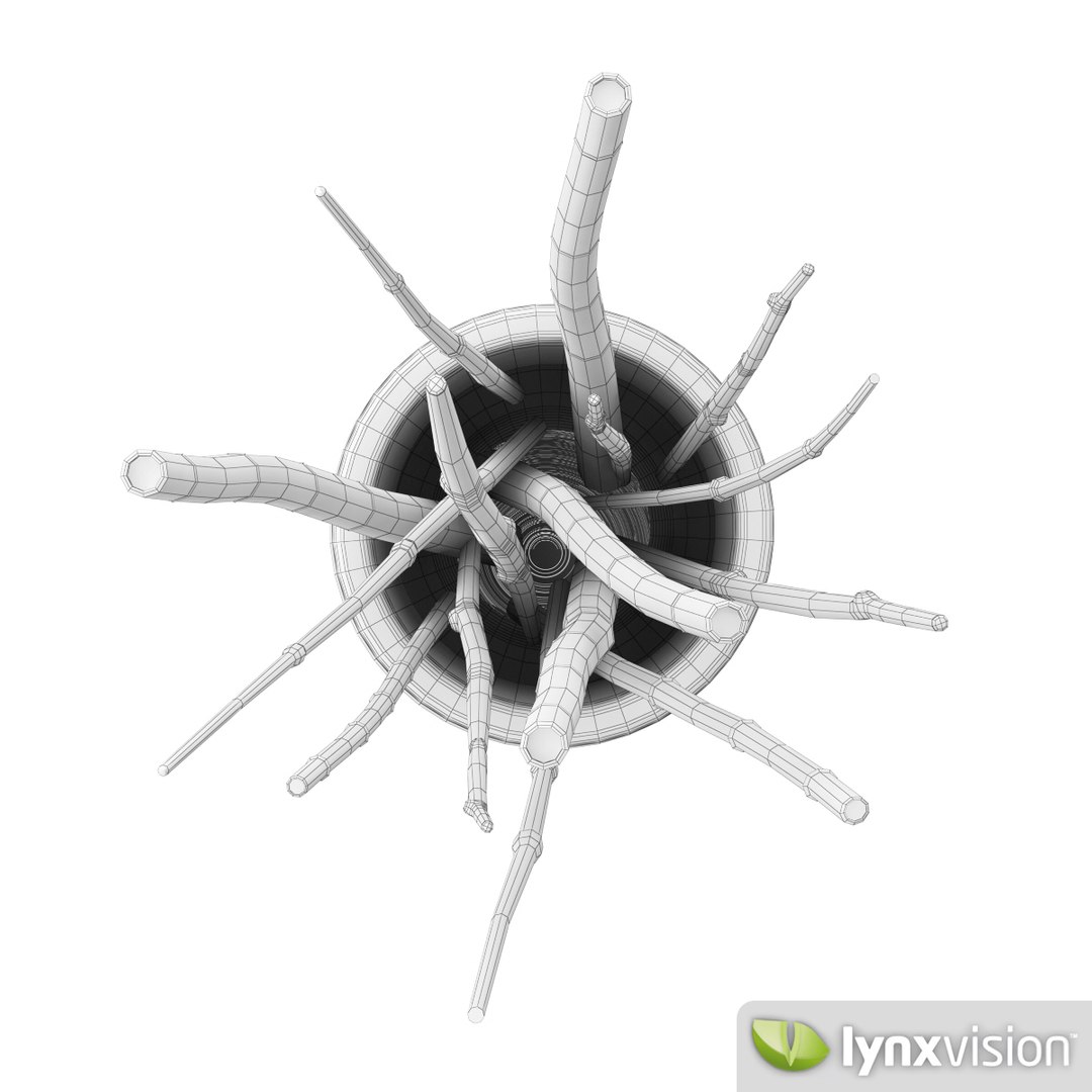 3dsmax Ceramic Vase Reeds