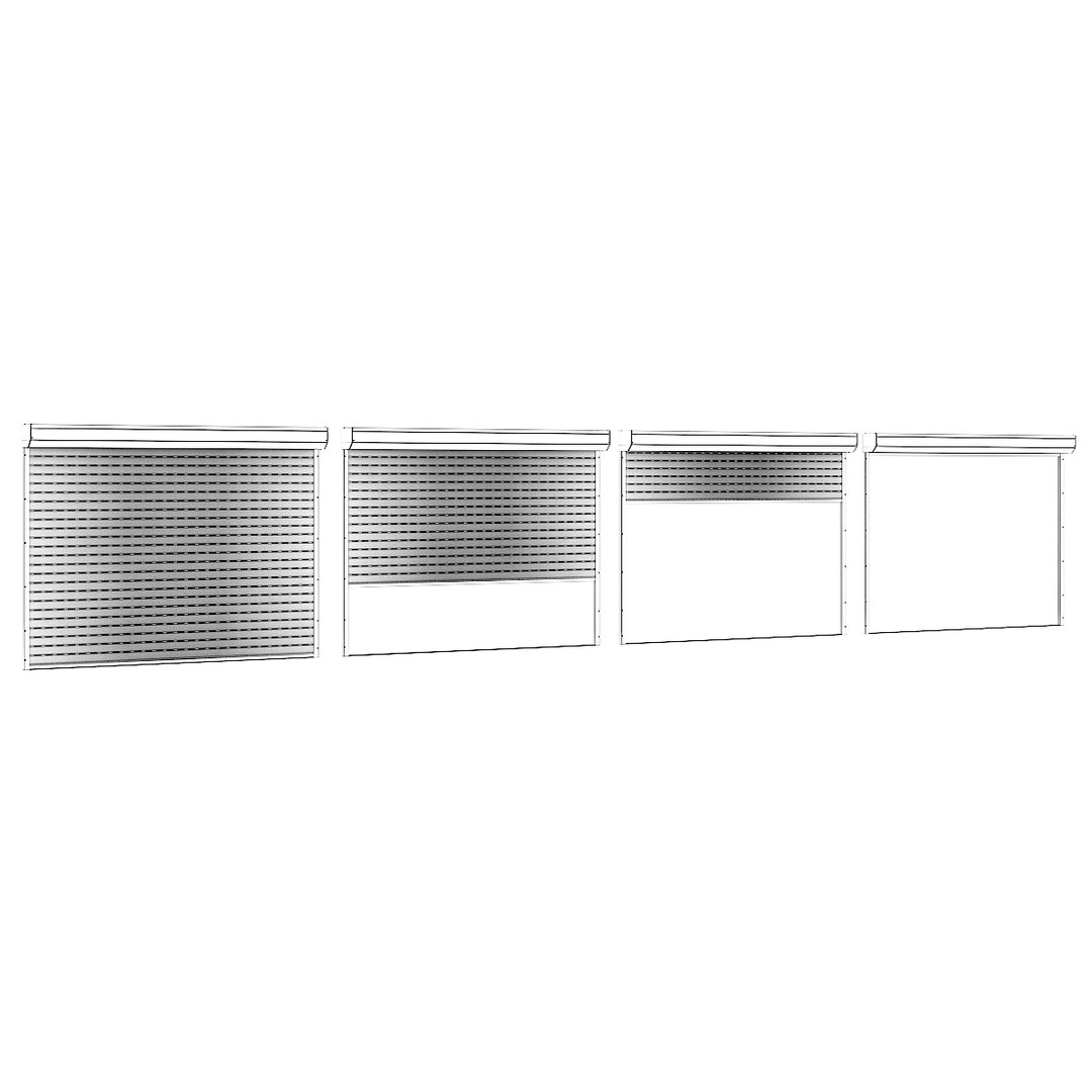 roller shutters 3d model
