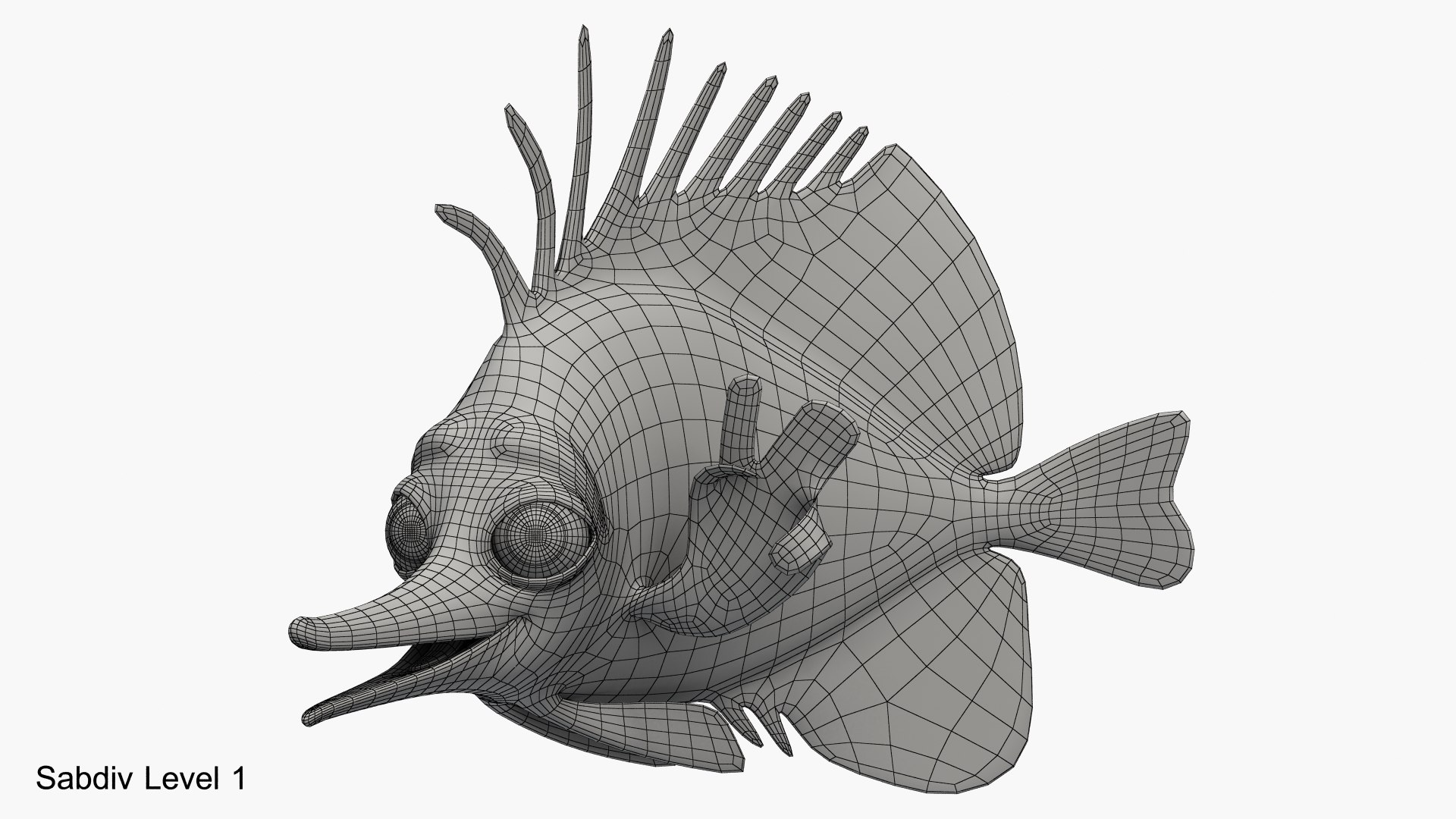 3D Rig Fish Forcipiger - TurboSquid 1574071