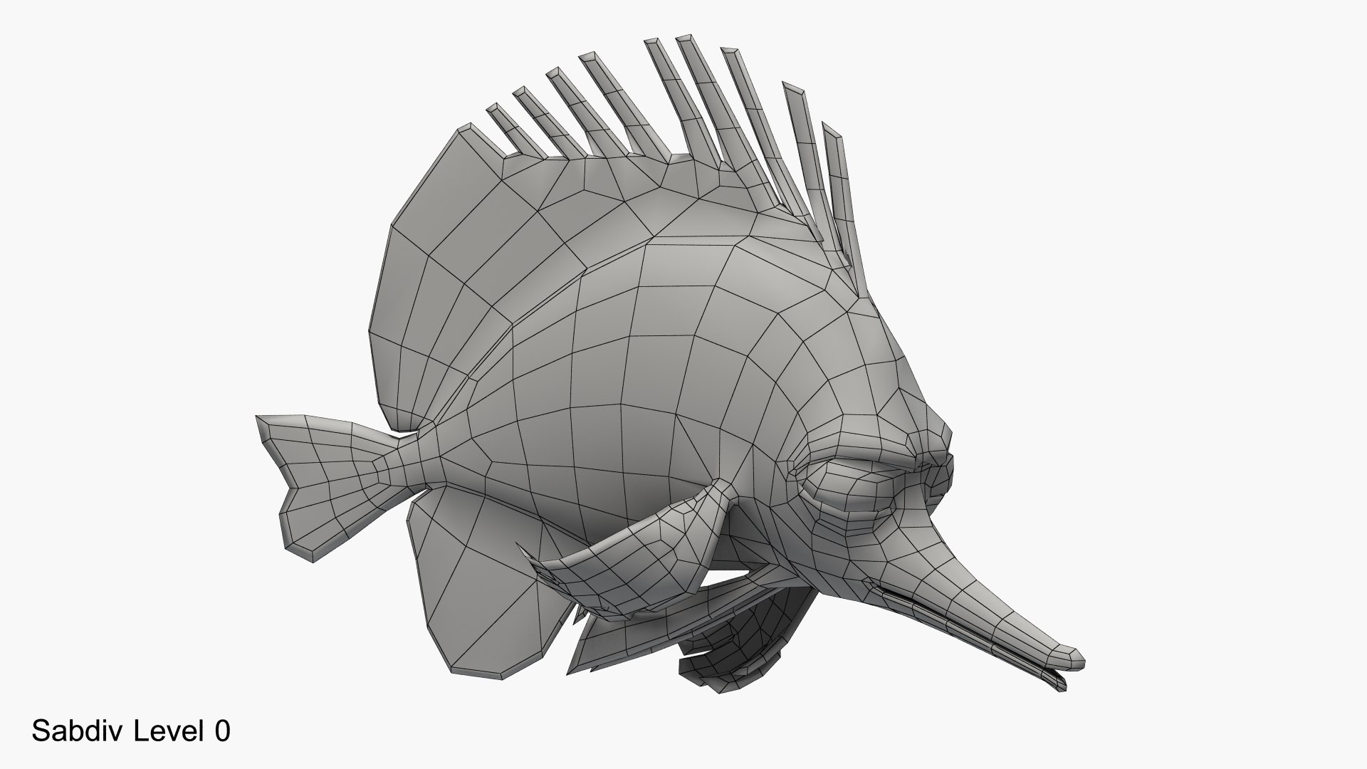 3D rig fish forcipiger - TurboSquid 1574071
