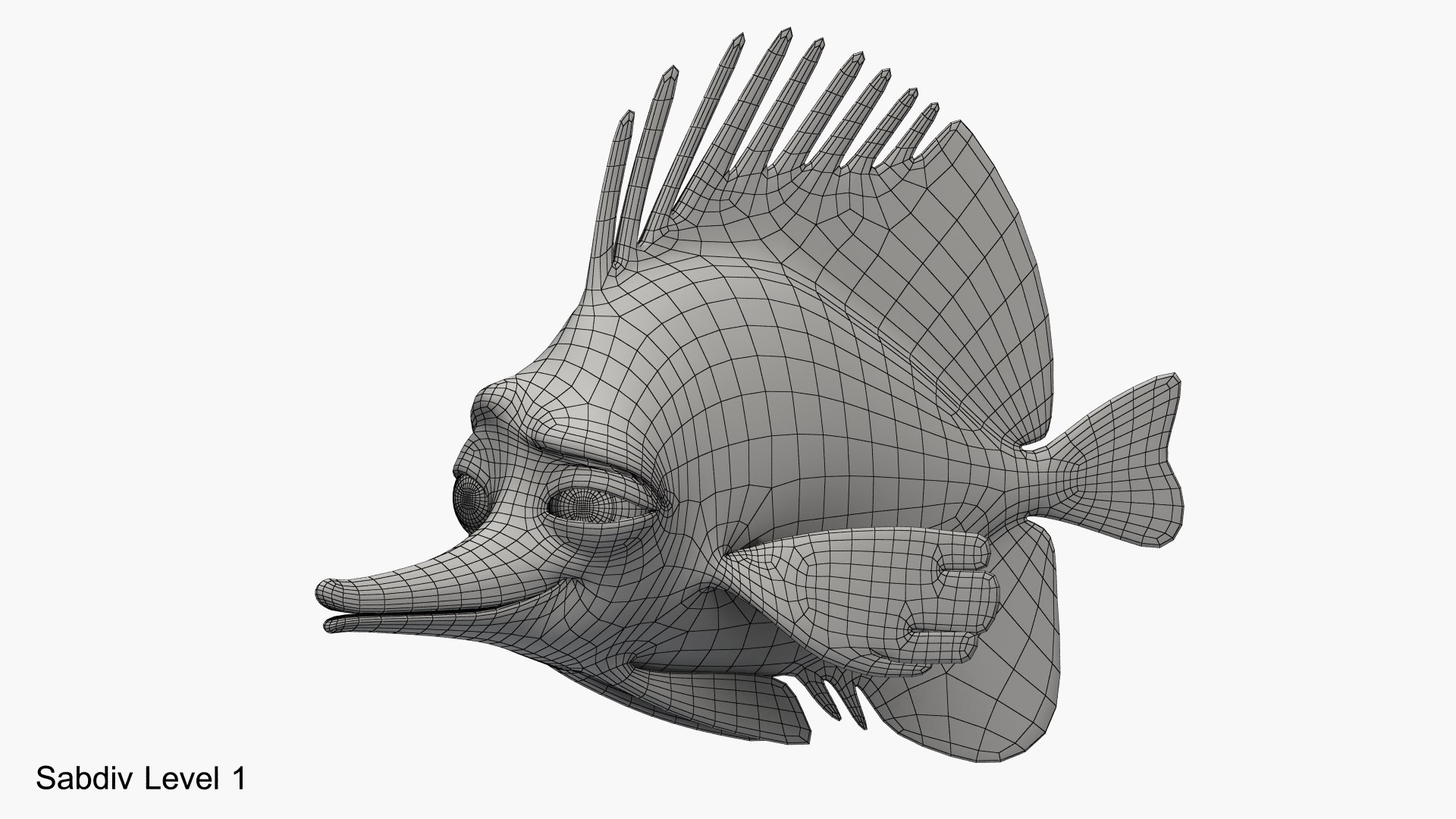 3D Rig Fish Forcipiger - TurboSquid 1574071