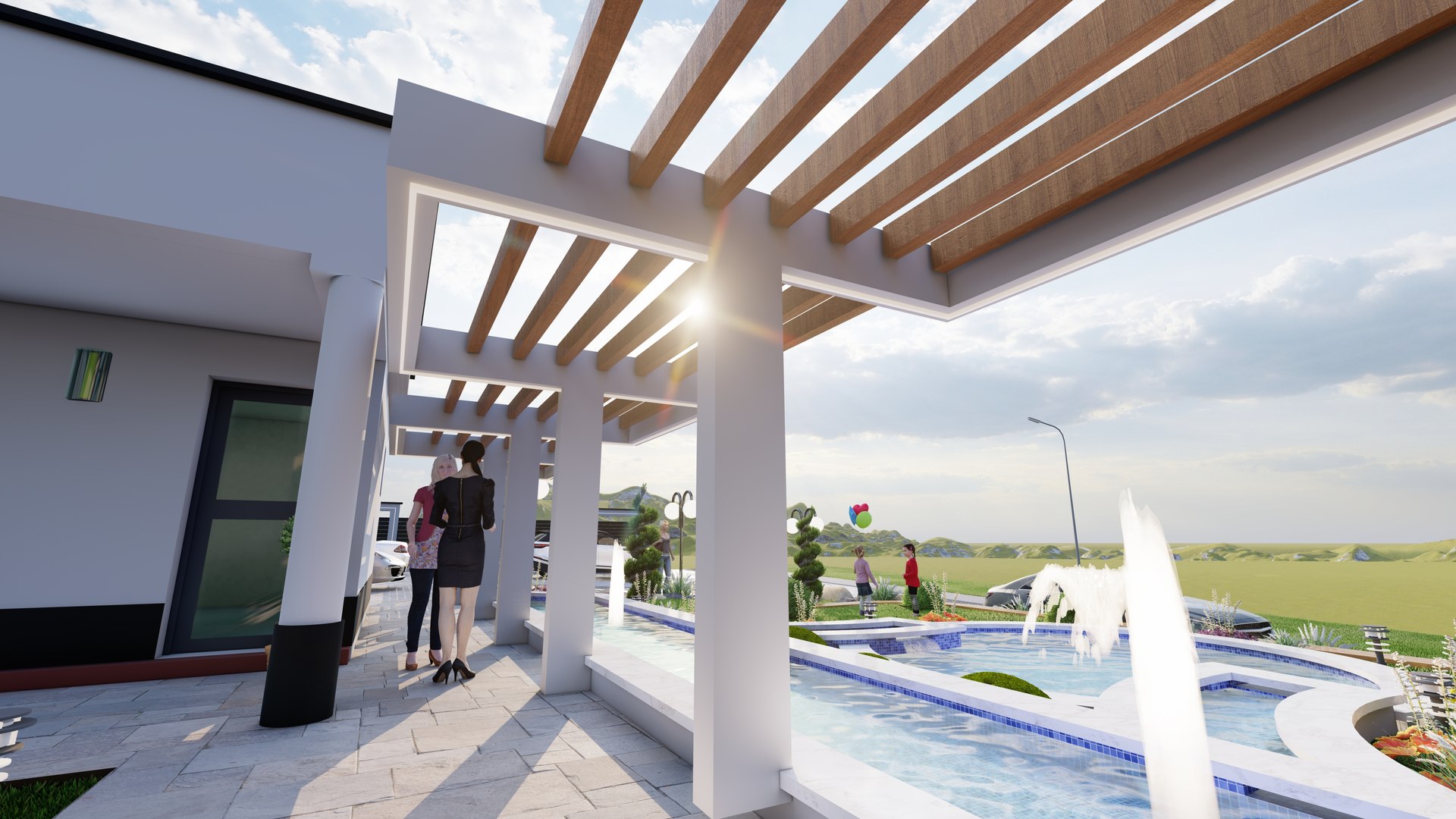 3D Outdoor Garden Model - TurboSquid 2082271