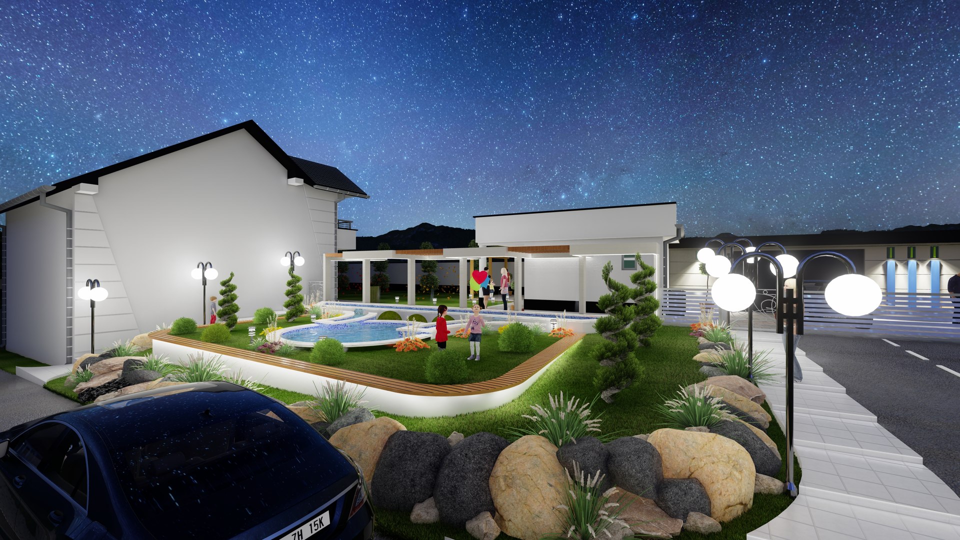 3D Outdoor Garden Model - TurboSquid 2082271