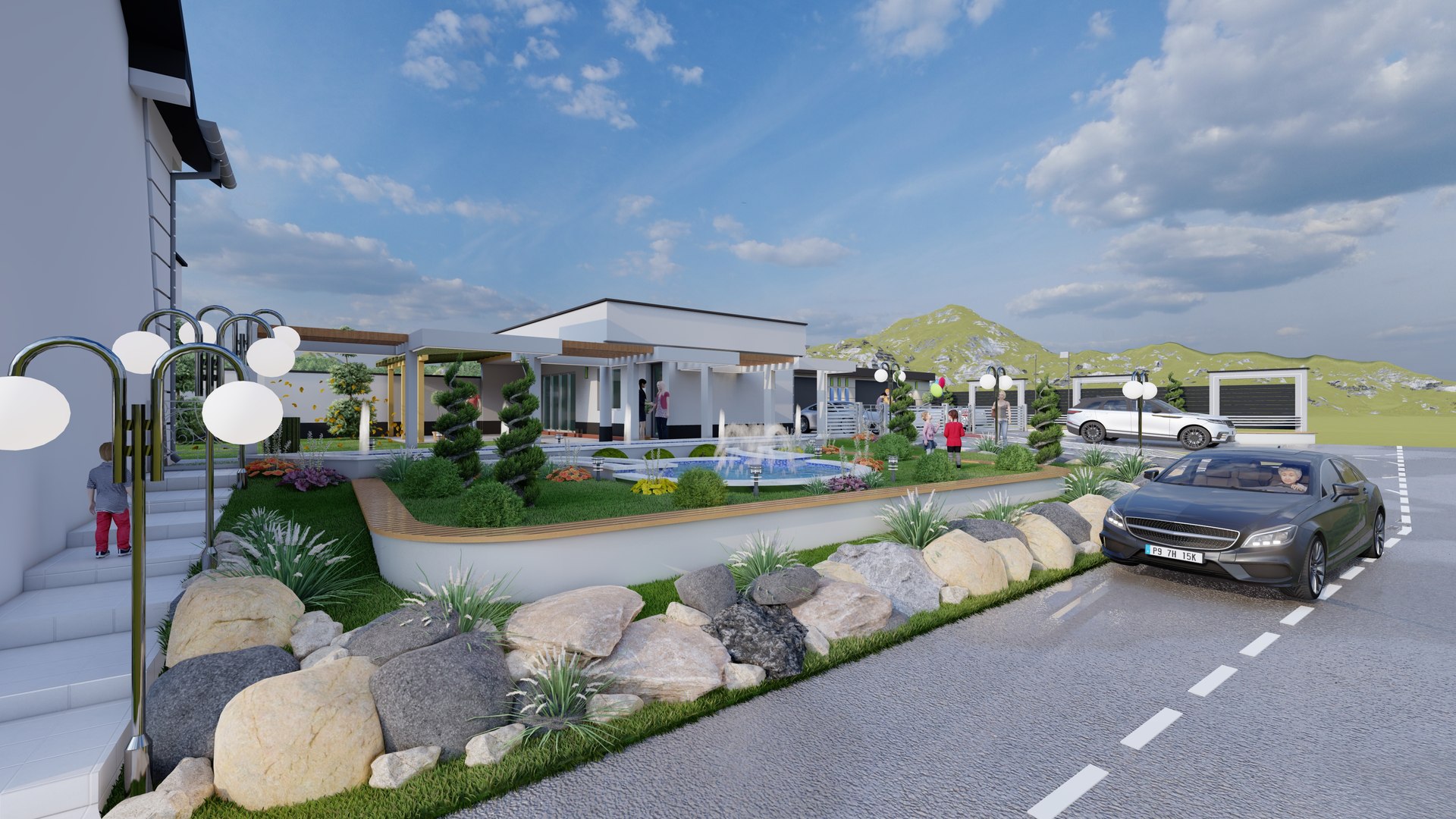 3D Outdoor Garden Model - TurboSquid 2082271