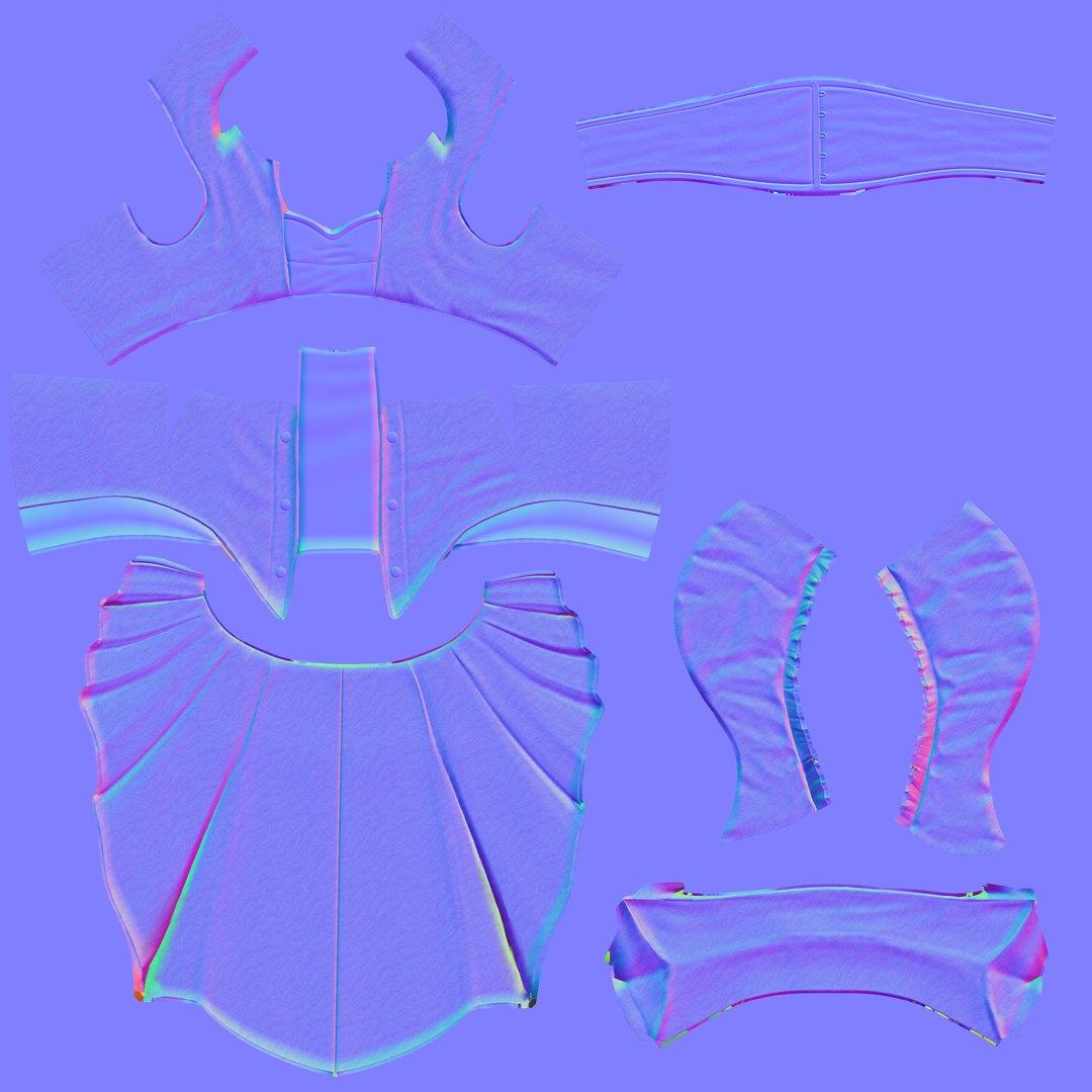 Red Witch Cosplay Uniform Costume 3D - TurboSquid 1951819