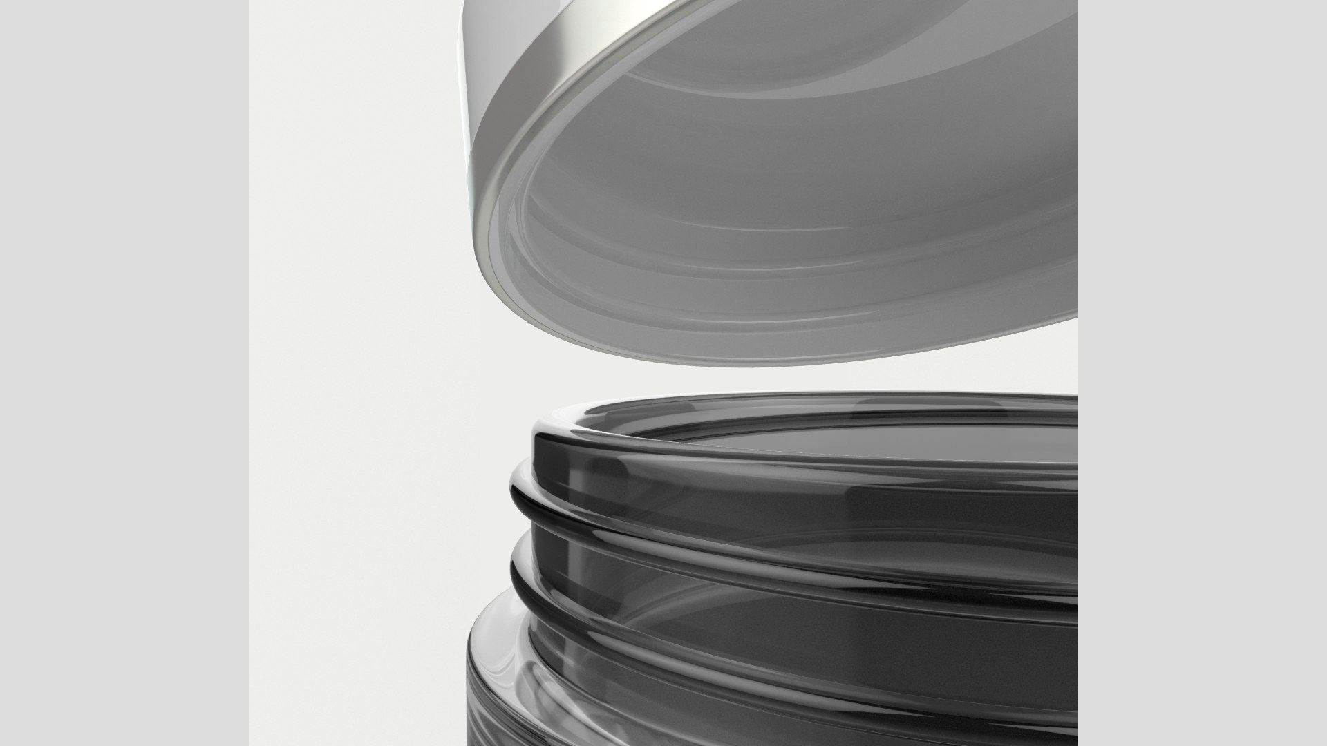 3D 100ml Cosmetics Jar Low Poly High Poly Model - TurboSquid 1909859