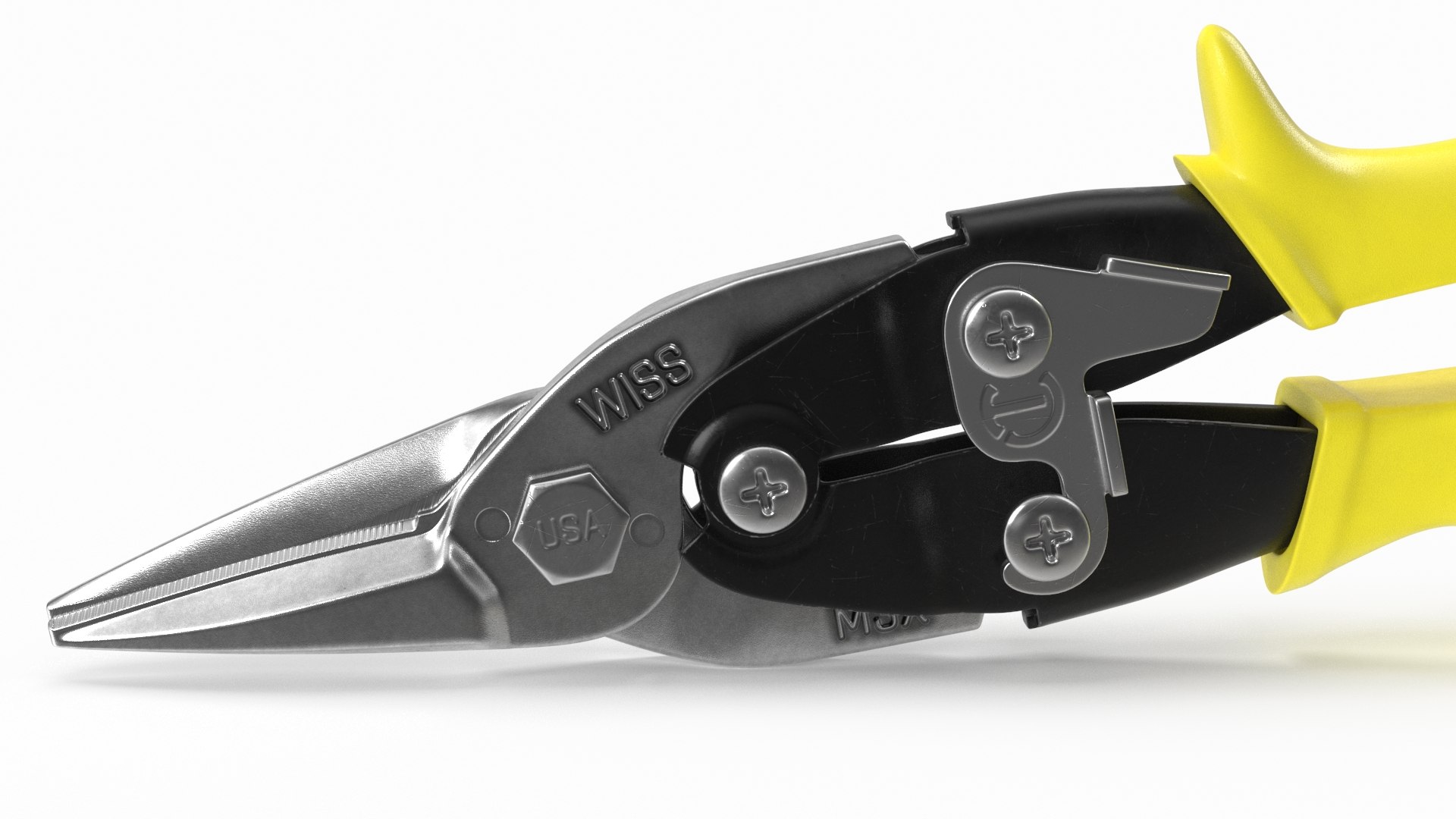 Metal Scissors Wiss Yellow 3D - TurboSquid 2236640