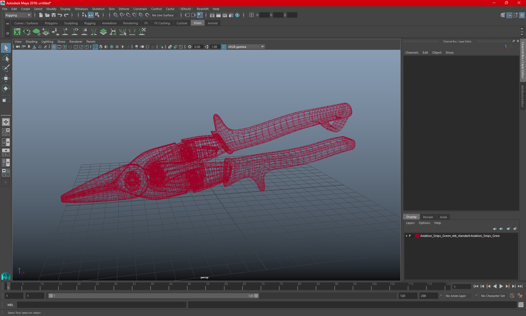 Metal Scissors Wiss Yellow 3D - TurboSquid 2236640