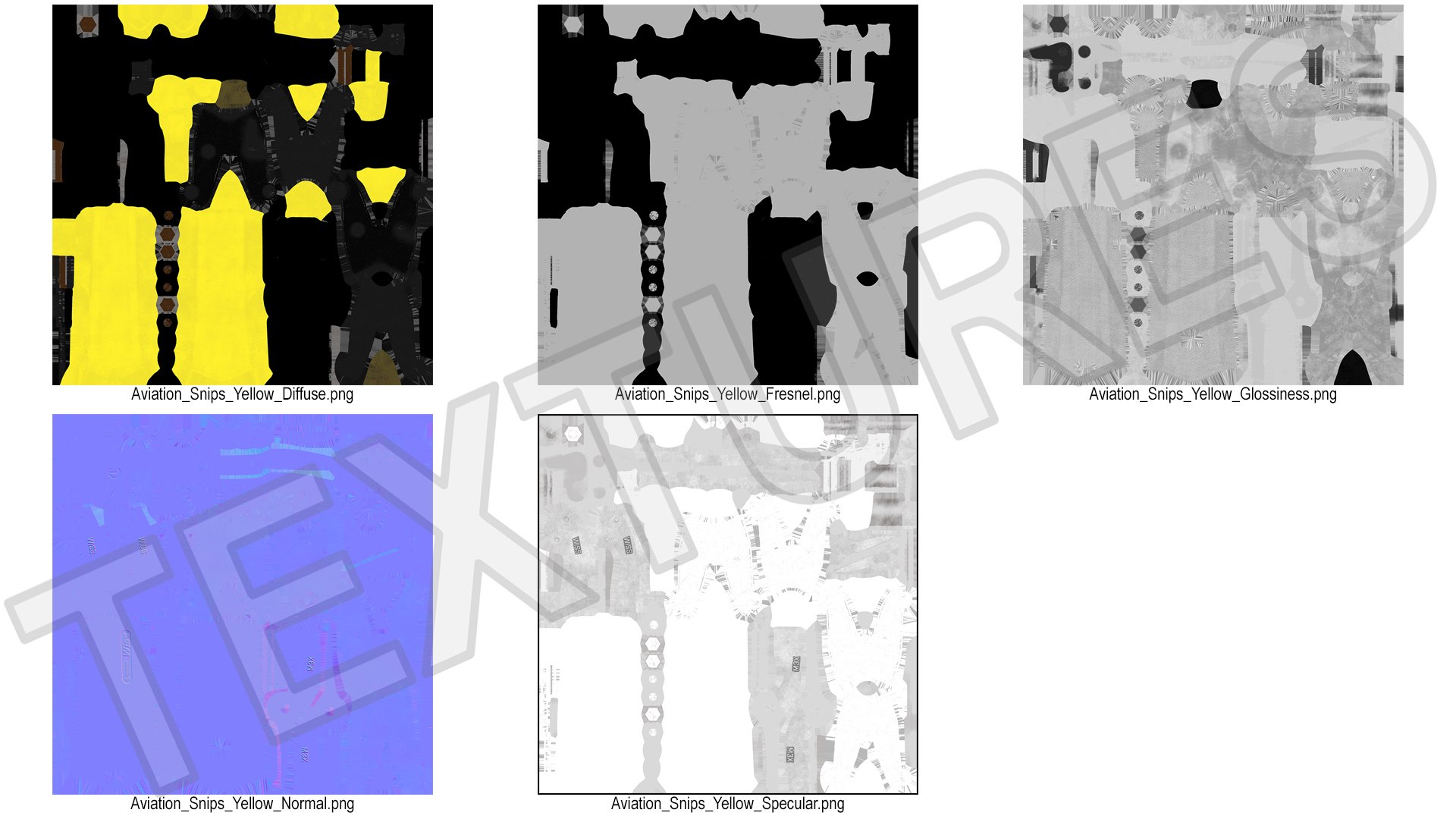 Metal Scissors Wiss Yellow 3D - TurboSquid 2236640
