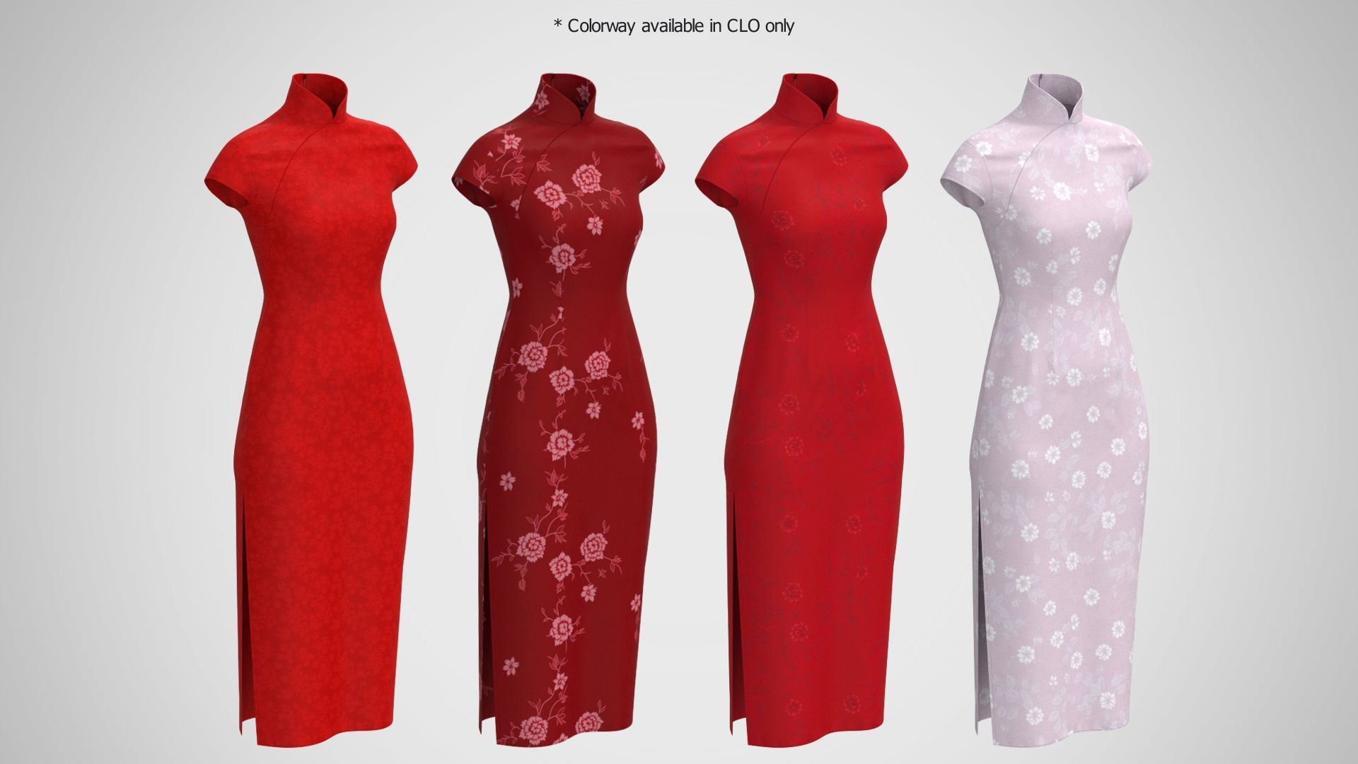 3D Model Cheongsam Qipao Dress - TurboSquid 1854094