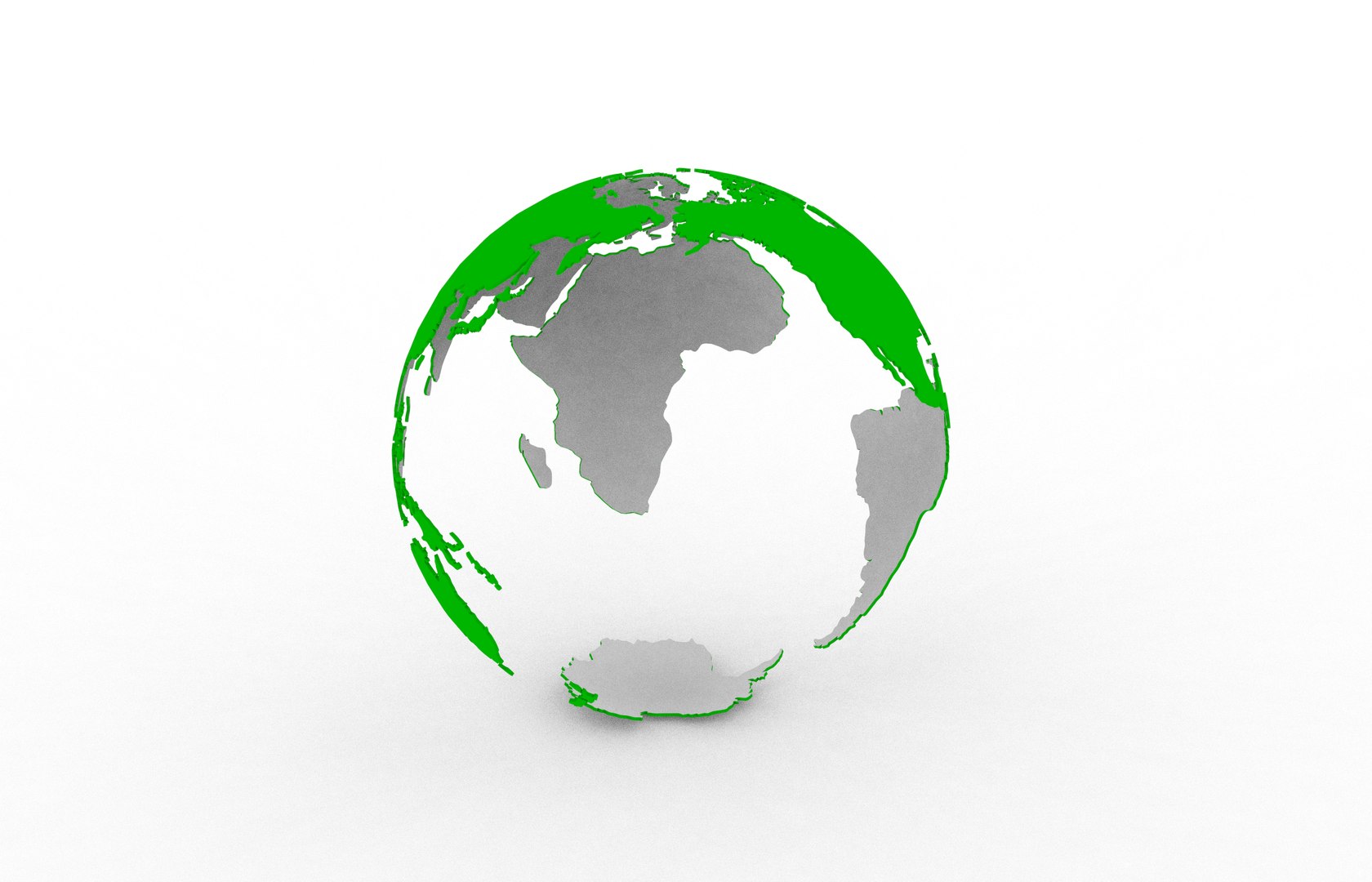 Earth Continents 3D Model - TurboSquid 2230169