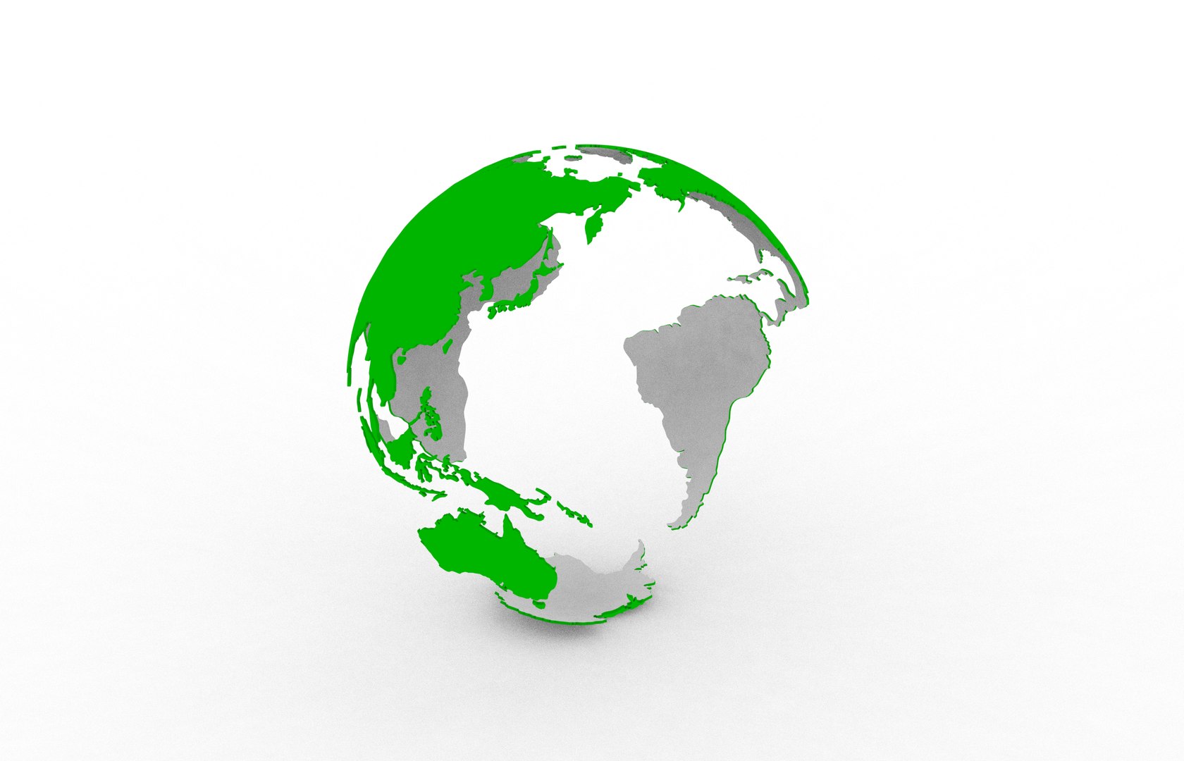 Earth Continents 3D Model - TurboSquid 2230169