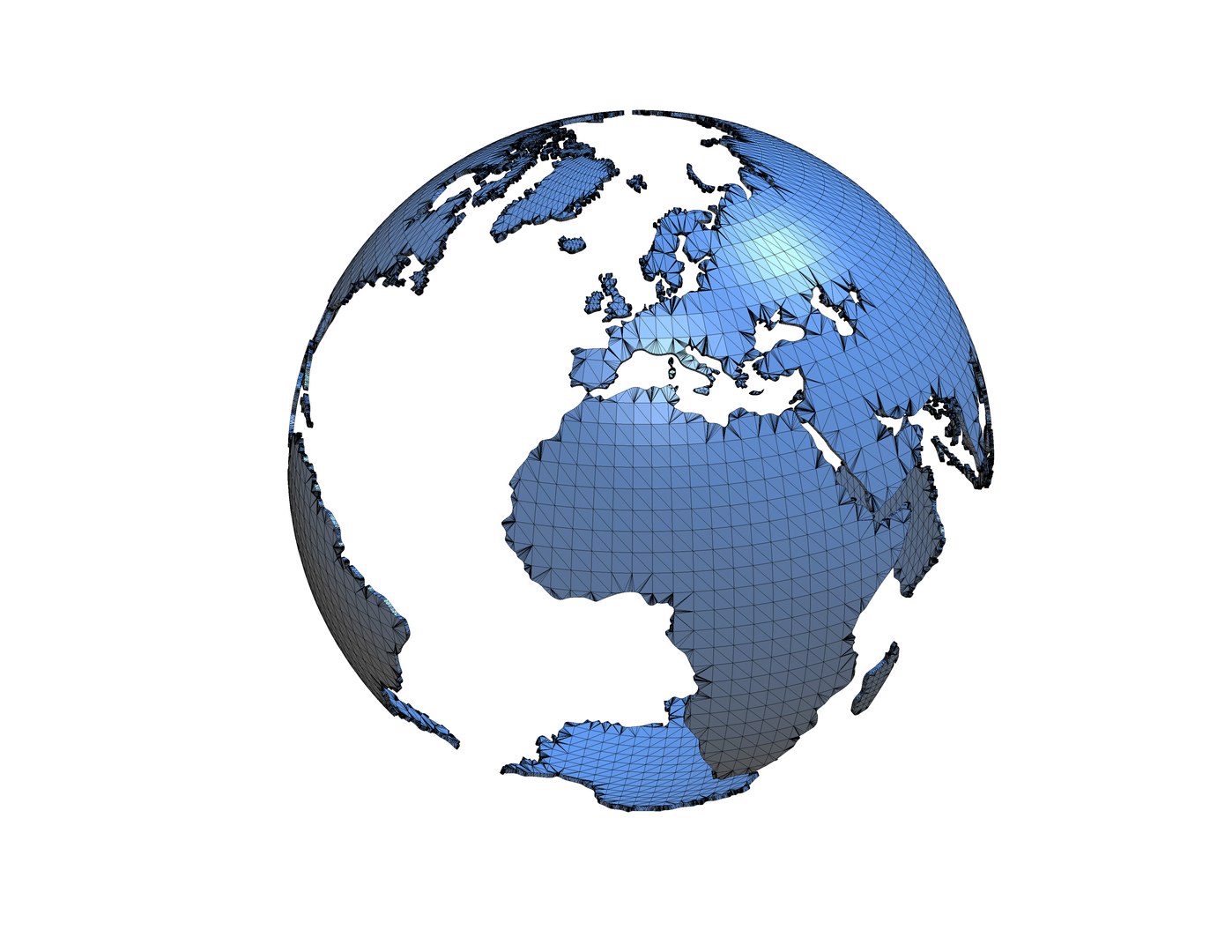 Earth Continents 3D Model - TurboSquid 2230169