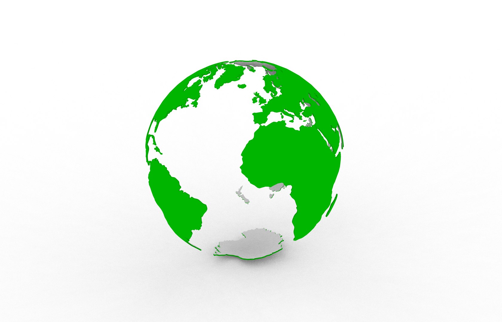 Earth Continents 3D Model - TurboSquid 2230169