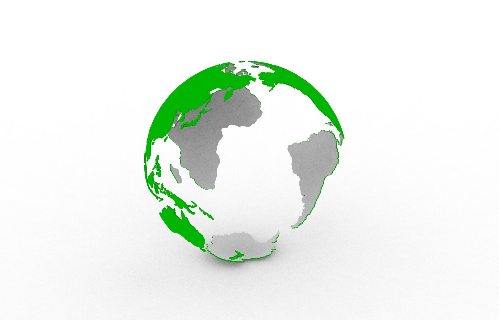 Earth Continents 3D Model - TurboSquid 2230169