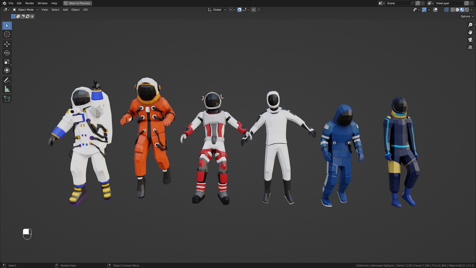 Astronauts Pack - Rigged And Animated 3D - TurboSquid 2086119