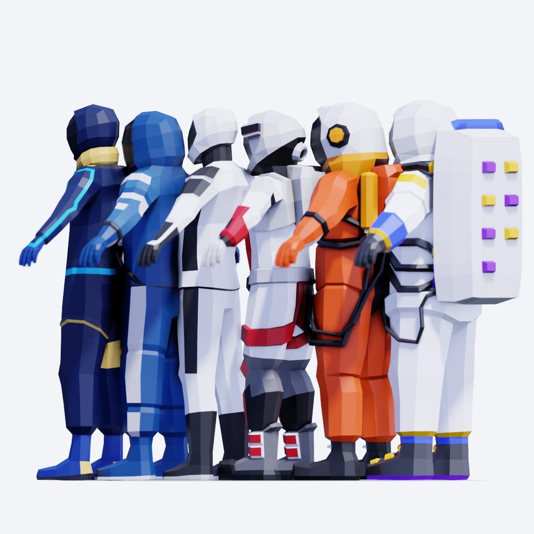 Astronauts Pack - Rigged And Animated 3D - TurboSquid 2086119