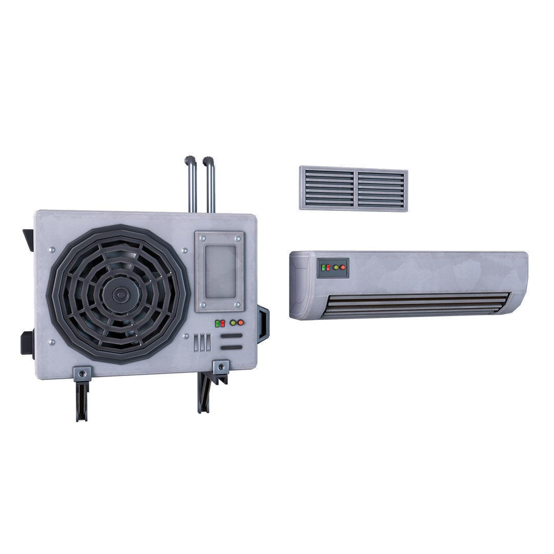 3D Air Conditioning Model - TurboSquid 2174569