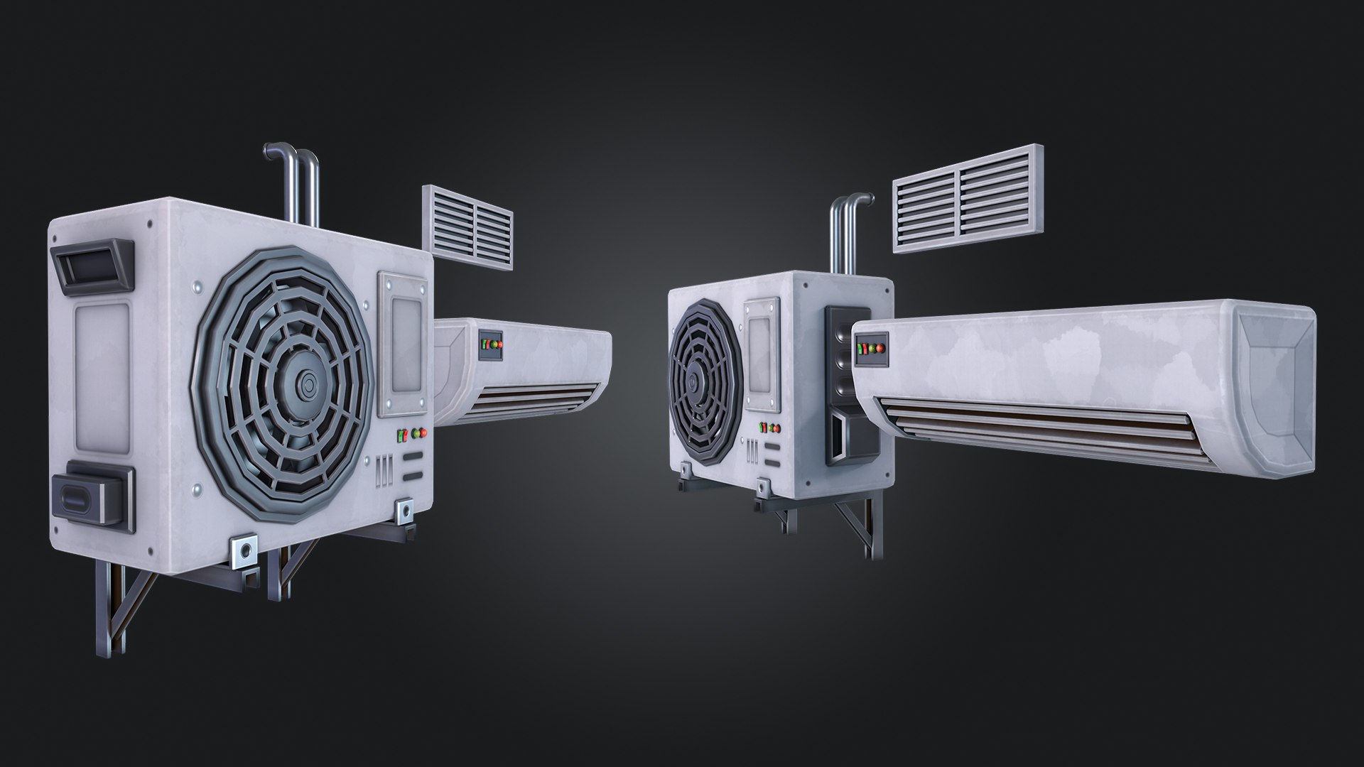 3D Air Conditioning Model - TurboSquid 2174569