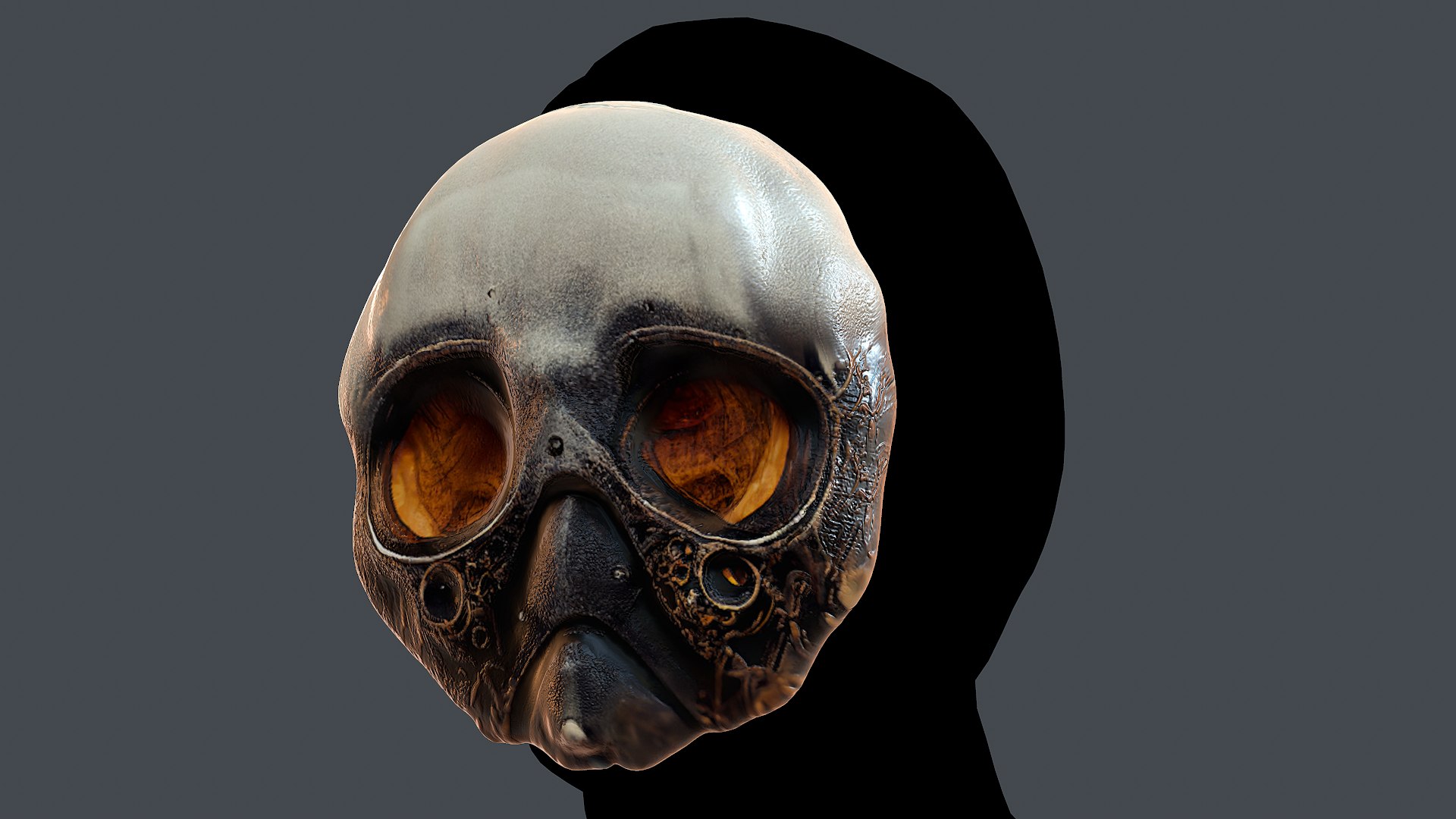 Gas Mask Printable Helmet Scifi Character Game Space Model - TurboSquid ...