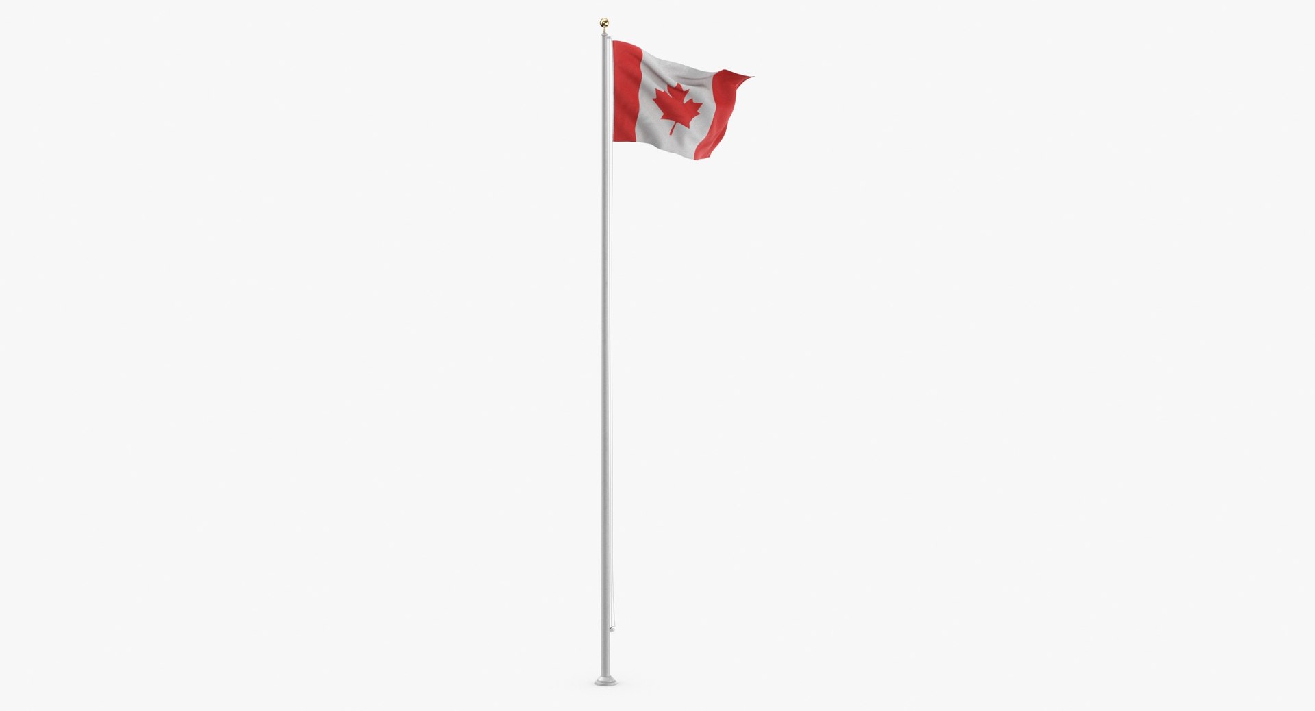 Flag pole canada 3D - TurboSquid 1542720