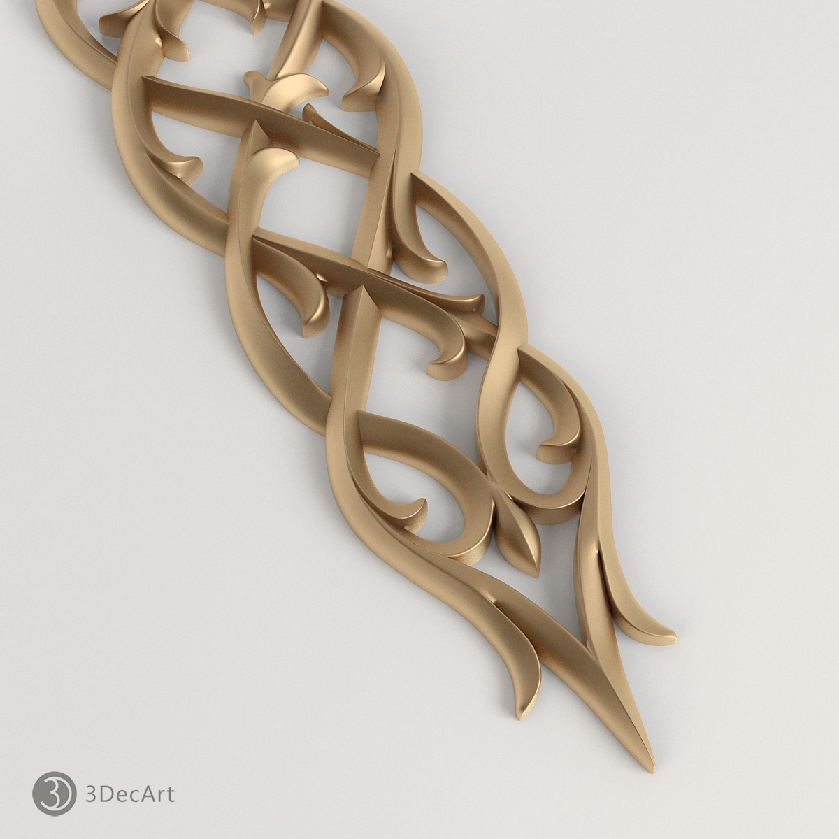 3d model vertical decor cnc