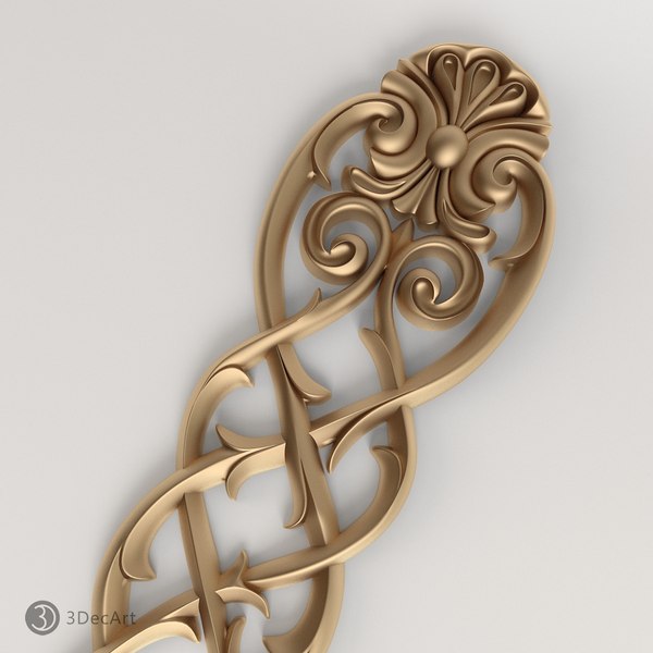3d model vertical decor cnc