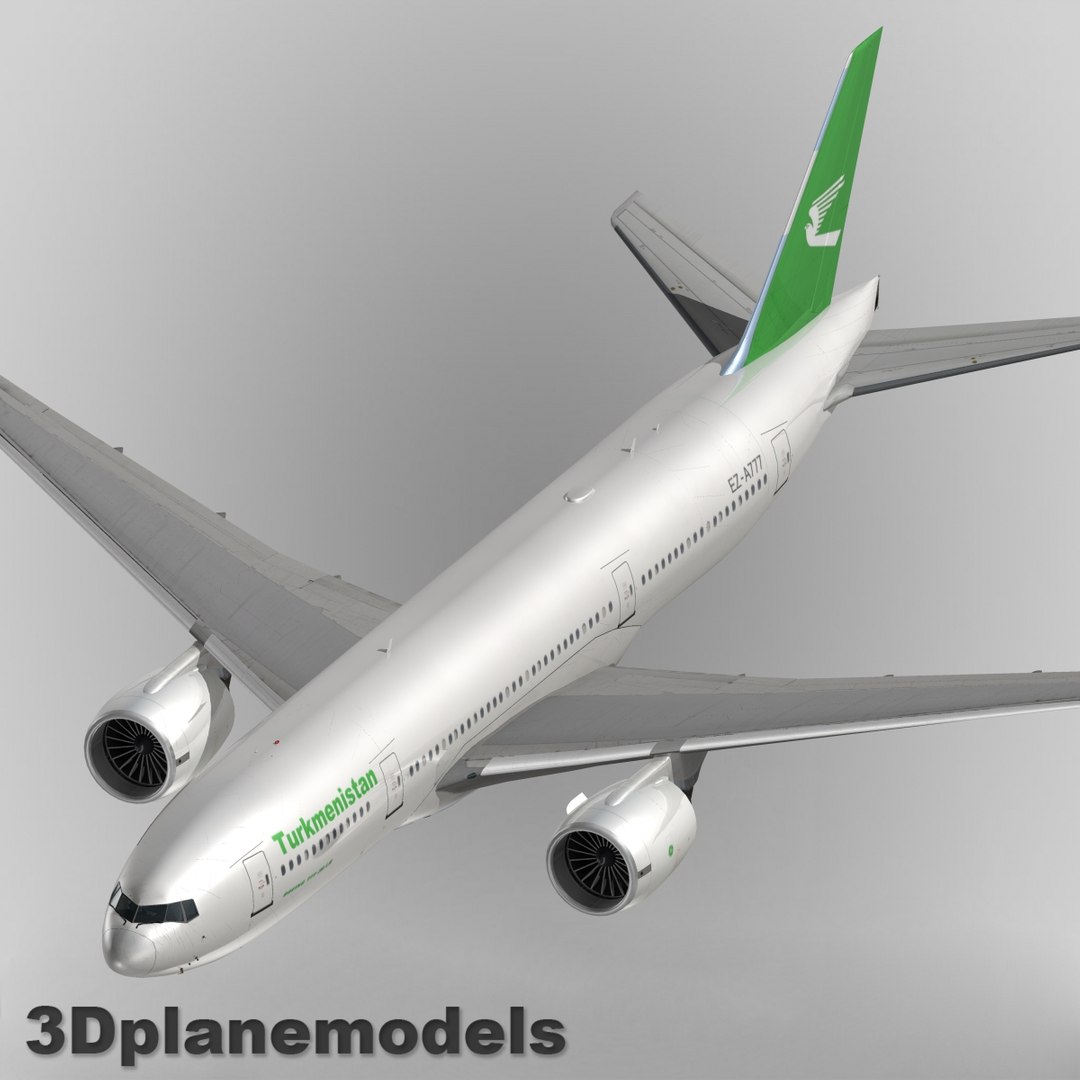 3d Boeing 777-200lr Model
