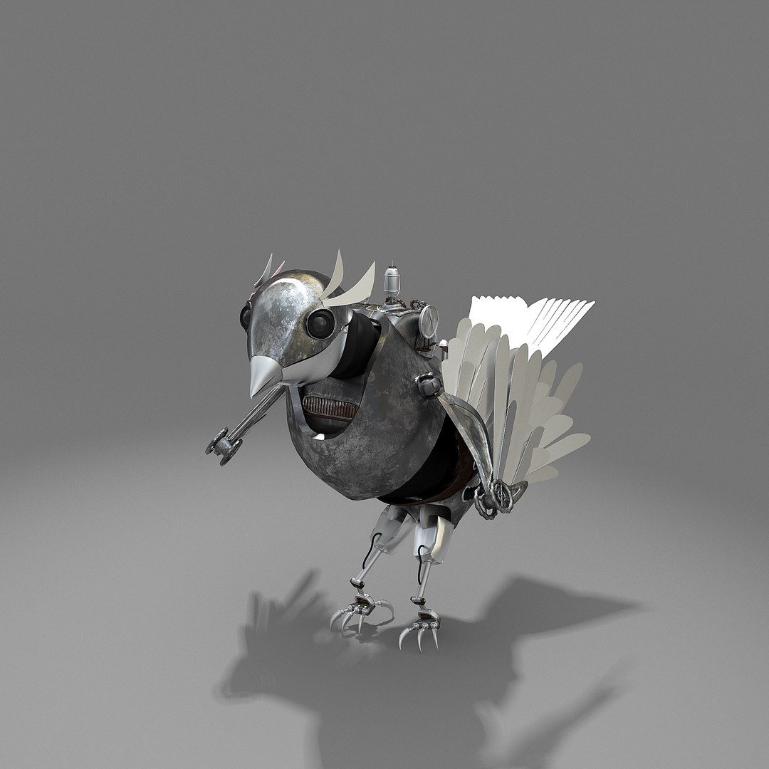 Mechanical Bird Model - TurboSquid 1293210