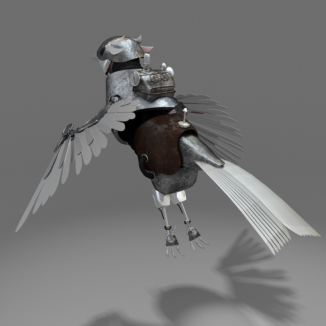 Mechanical Bird Model - TurboSquid 1293210