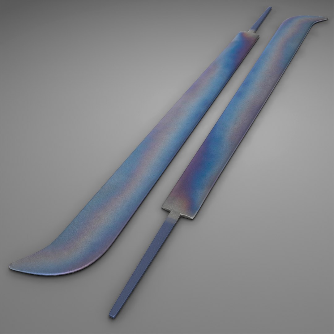 3d falchion sword
