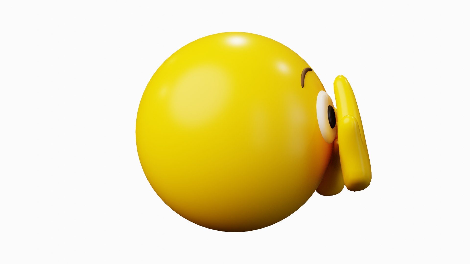 Peeking Eye Emoticon Emoji Or Smiley Model - TurboSquid 2219740