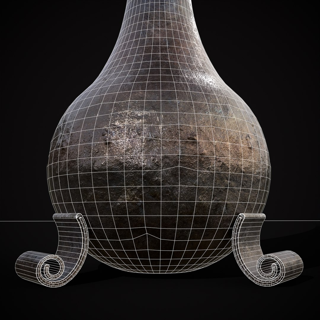 3D model Iron Garden Vase - TurboSquid 2103831