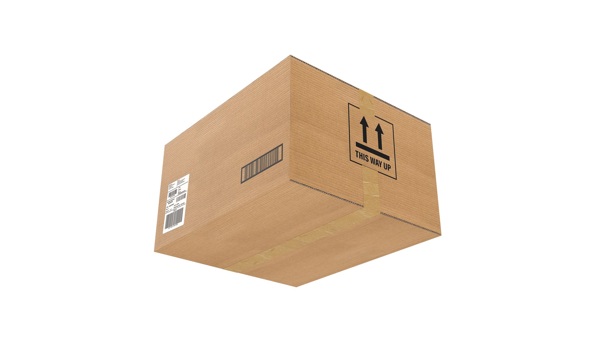 Cardboard Box Closed 3D Model - TurboSquid 2246128