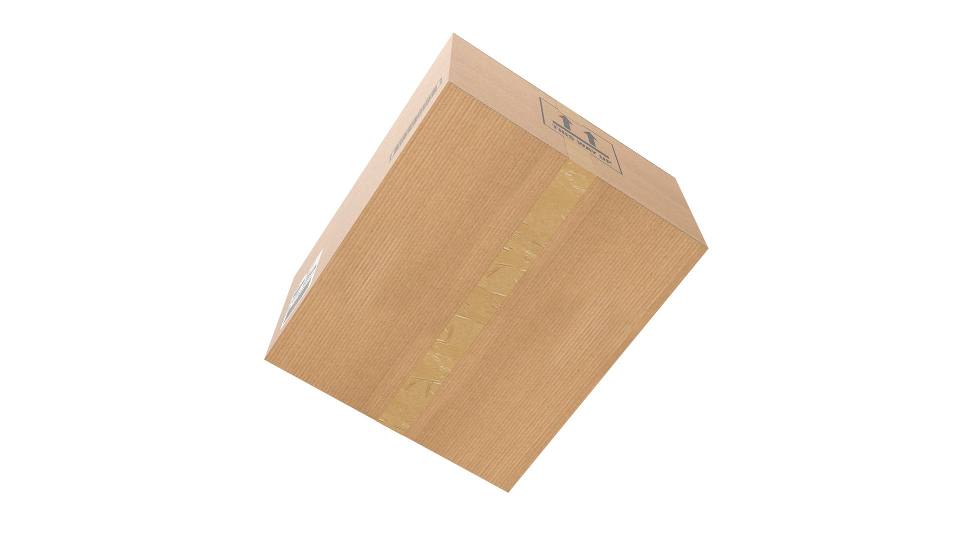 Cardboard Box Closed 3D Model - TurboSquid 2246128