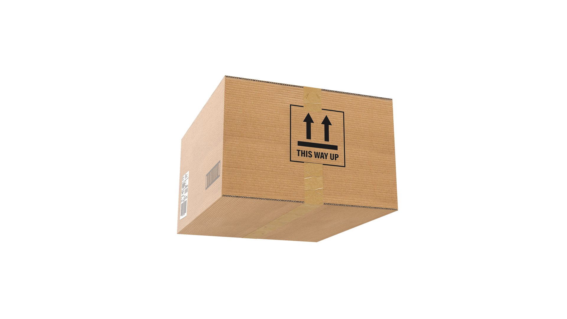 Cardboard Box Closed 3D Model - TurboSquid 2246128